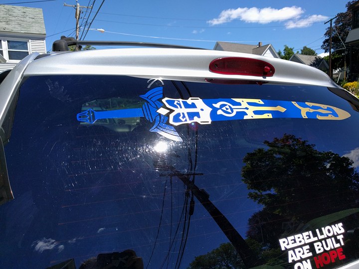 Legend of Zelda inspired Master Sword Car Decal – Coventry Decor