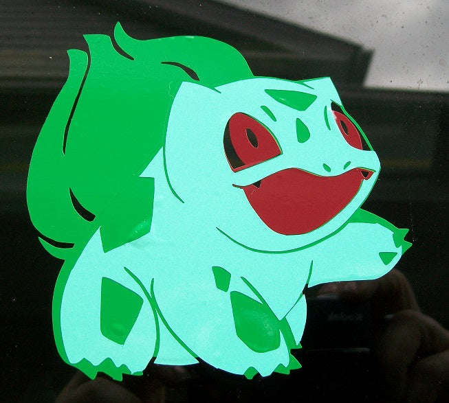 Pokemon Starter vinyl car decal Bulbasaur Charmander Eevee Squirtle fa ...